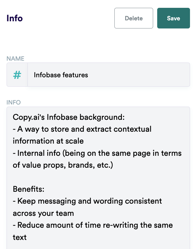 Introducing Infobase by Copy.ai: Your Team’s Brand Center | Copy.ai